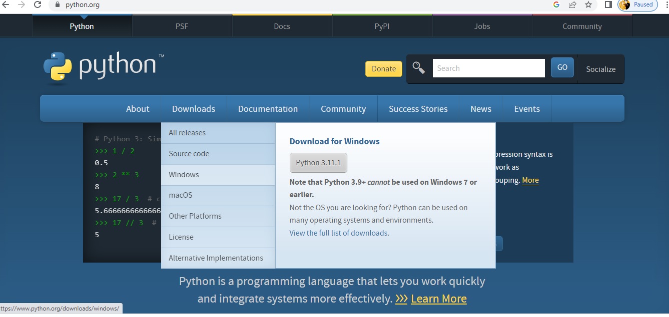 Cara Mudah Instalasi Perangkat Lunak Python 3 pada windows